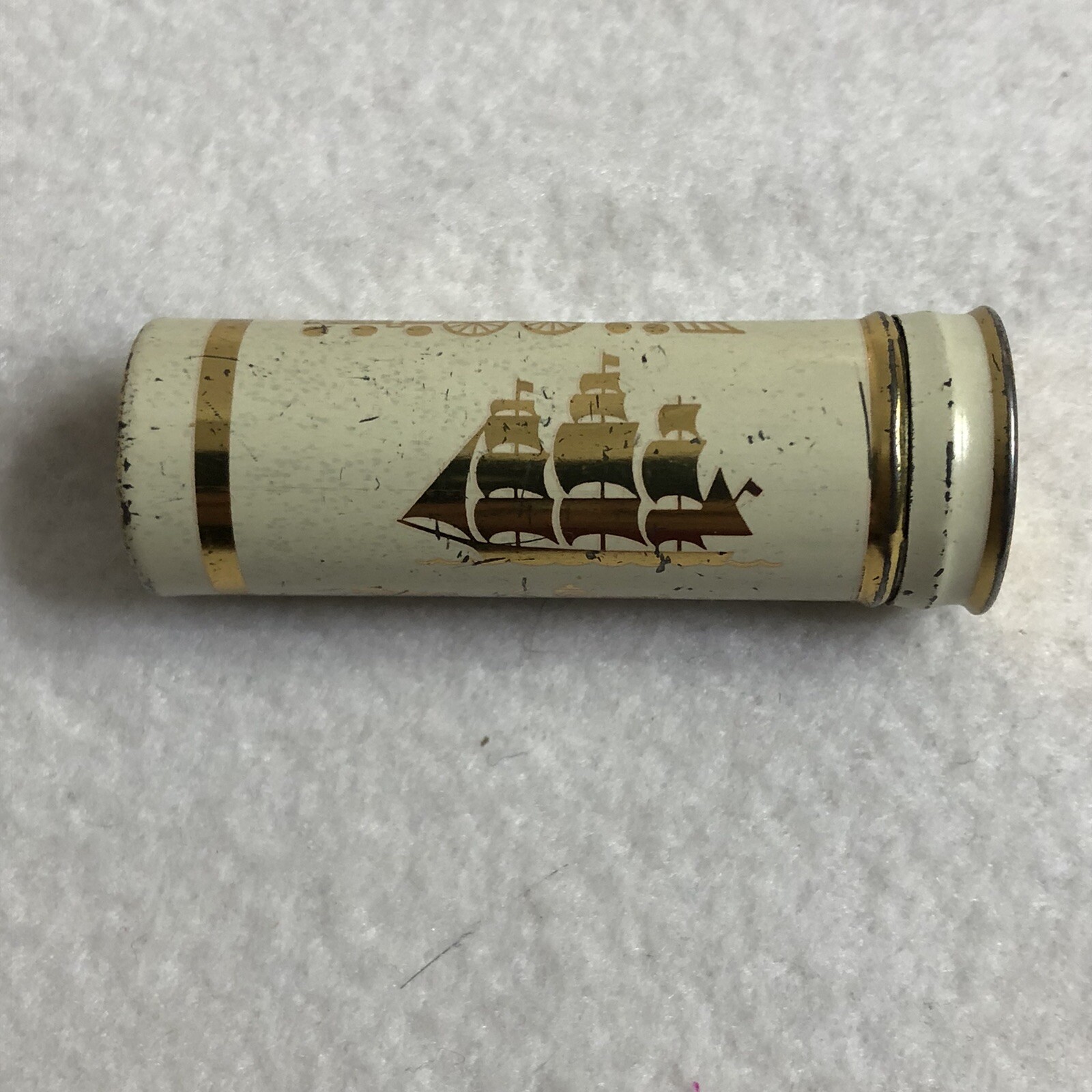 TUMS Antacid Tin Cylinder Push-up Container Ship Train Vintage Car ...