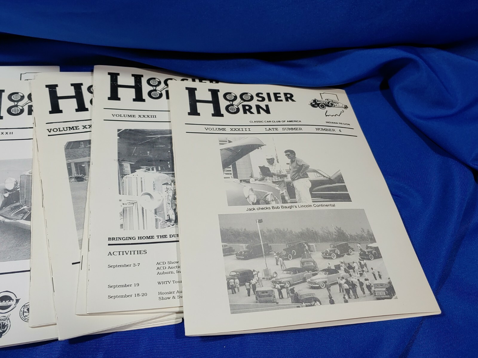34 LOT Hoosier Horn Classic Car Club of American Indiana Magazine ...