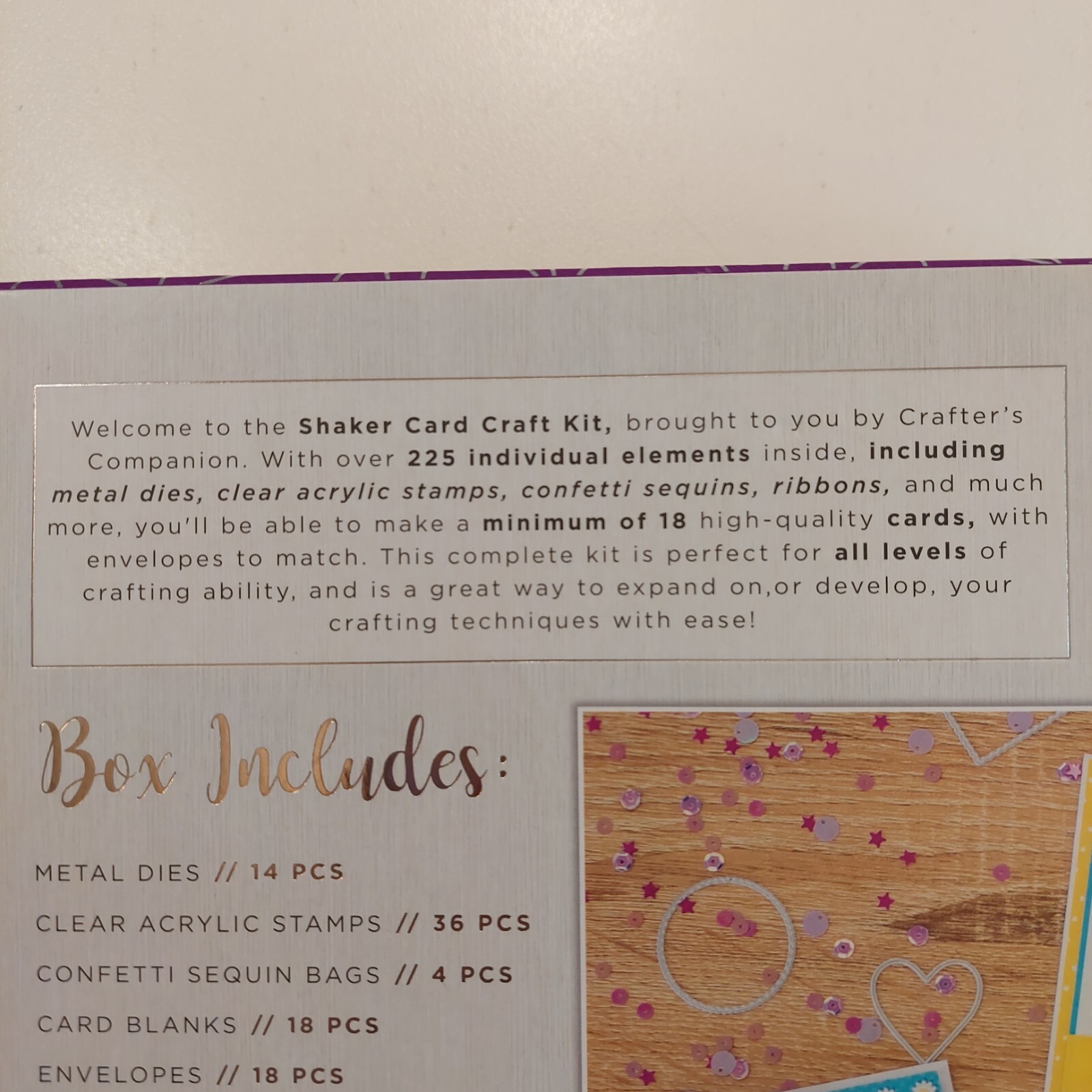 Crafters Companion Shaker Card Craft Kit, Over 225 Elements, makes 18 ...