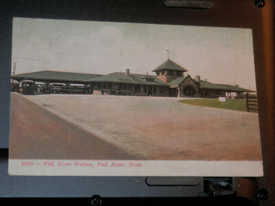 FALL RIVER MA - 1908 POSTCARD - FALL RIVER RAILROAD STATION - DEPOT | eBay