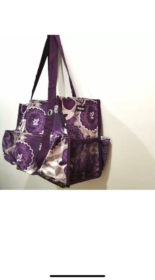 Thirty One Organizing Utility tote 31 Bag Plum Awesome Blossom | eBay