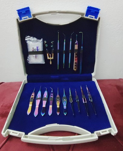 Multi Plasma PVD Coating Ophthalmic Cataract /Phaco Surgery Set Steel ...