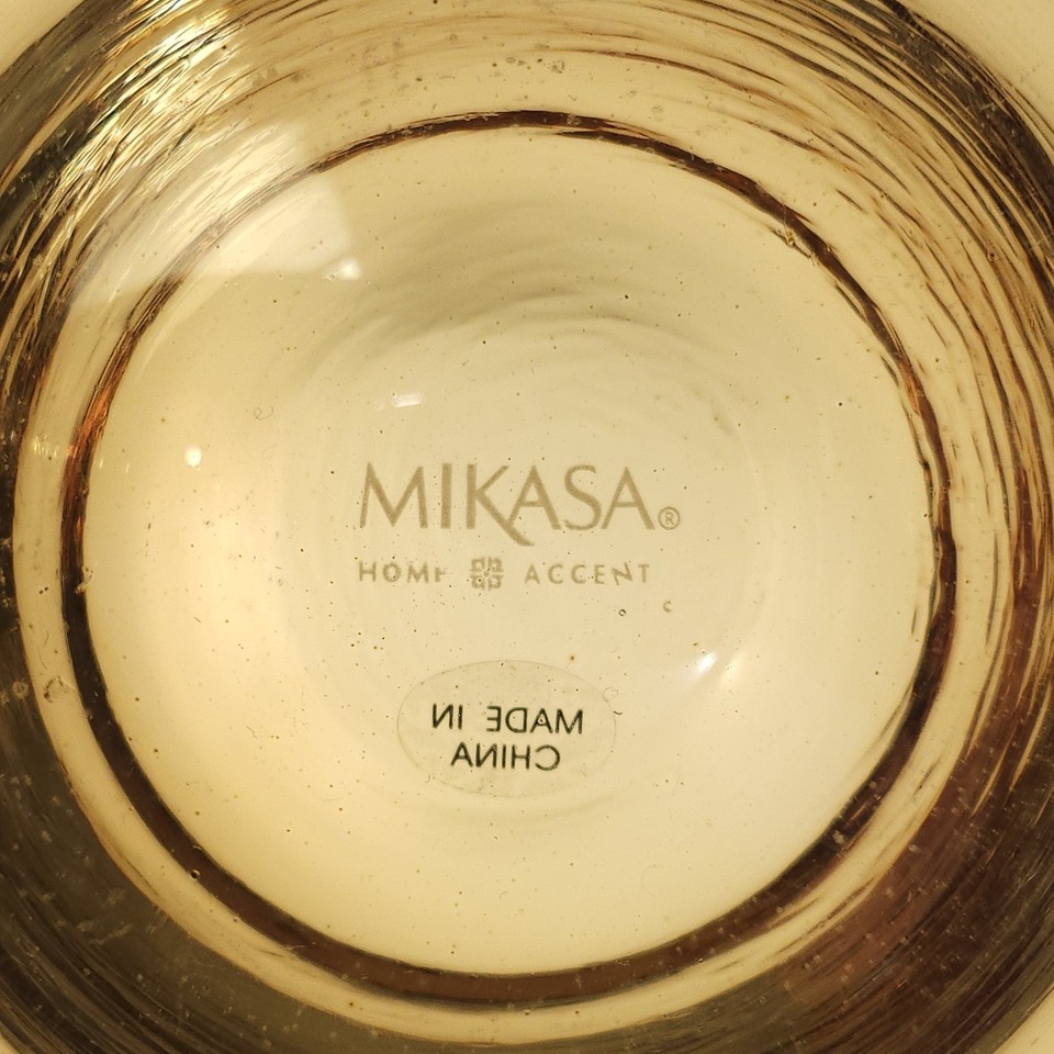 Mikasa Amber Solaris Votive Candle Holders Set-8 Home Accent Original ...