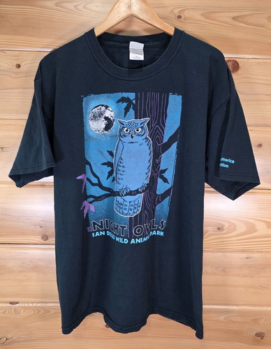 VTG San Diego Wild Animal Park T Shirt Men XL Owl Zoo Fade Distress | eBay