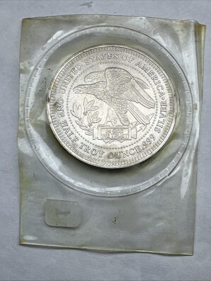 Silver Trade Unit Coin 0.999 Pure Silver 1/2 Troy Ounce Sealed | eBay