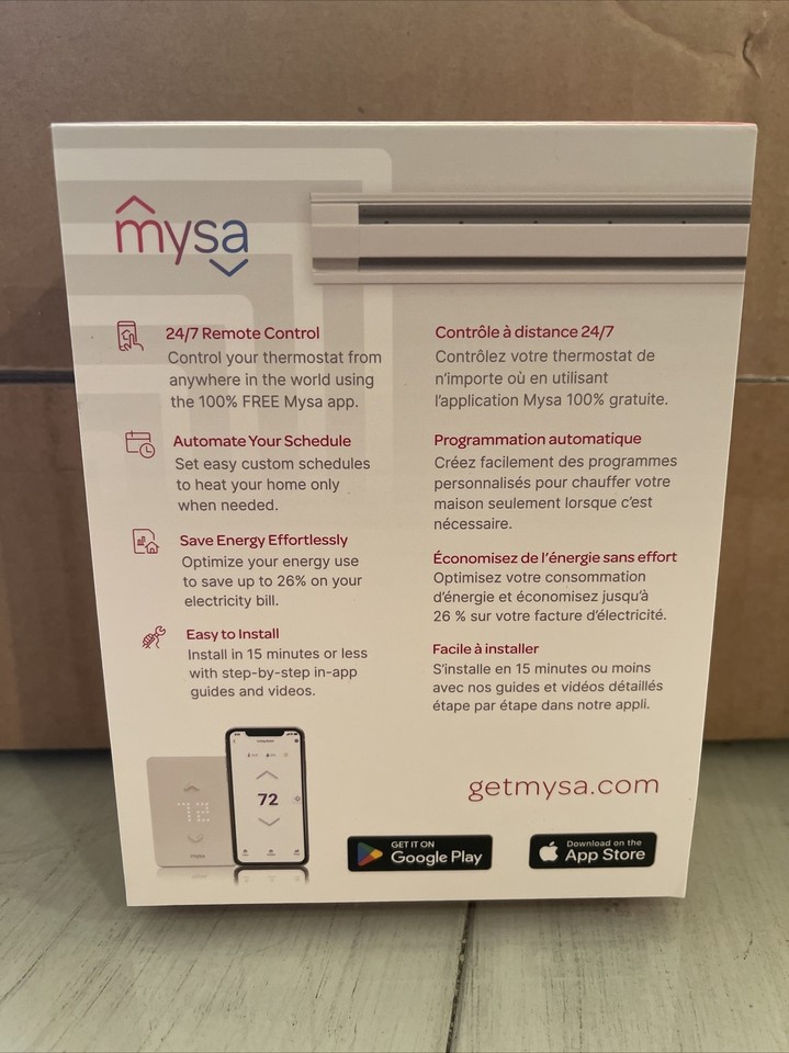 MYSA NEW SMART THERMOSTAT FOR ELECTRIC BASEBOARD HEATERS MODEL: MYSA BB ...