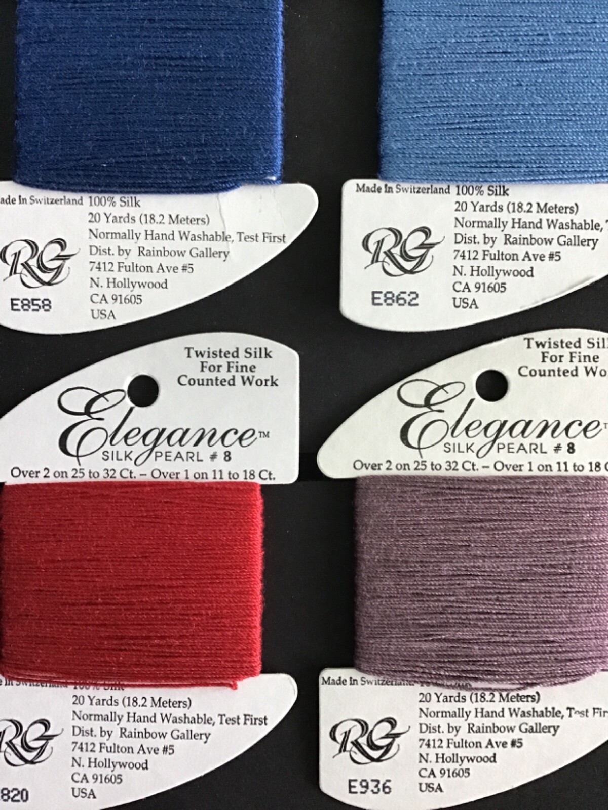 Lot of 6 Elegance Thread Needlepoint Cross stitch silk | eBay