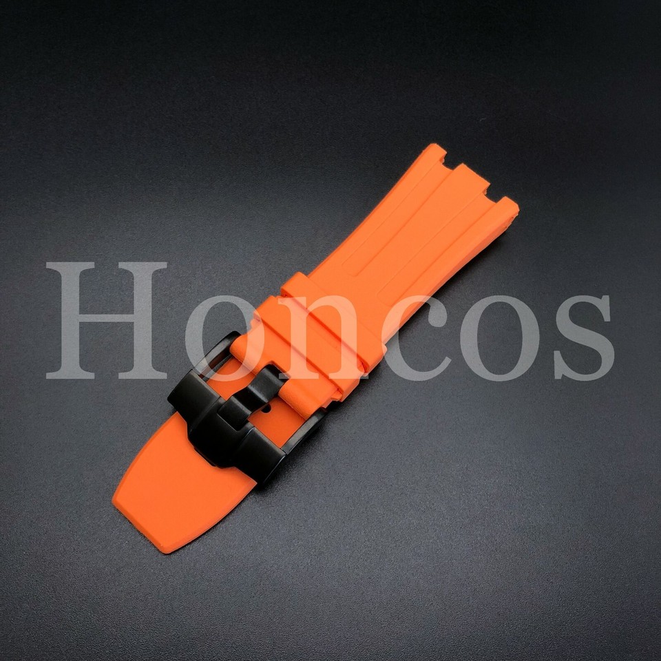 28MM Rubber Watch Strap Band Fits For AP Royal Oak Diver Offshore 15703 ...