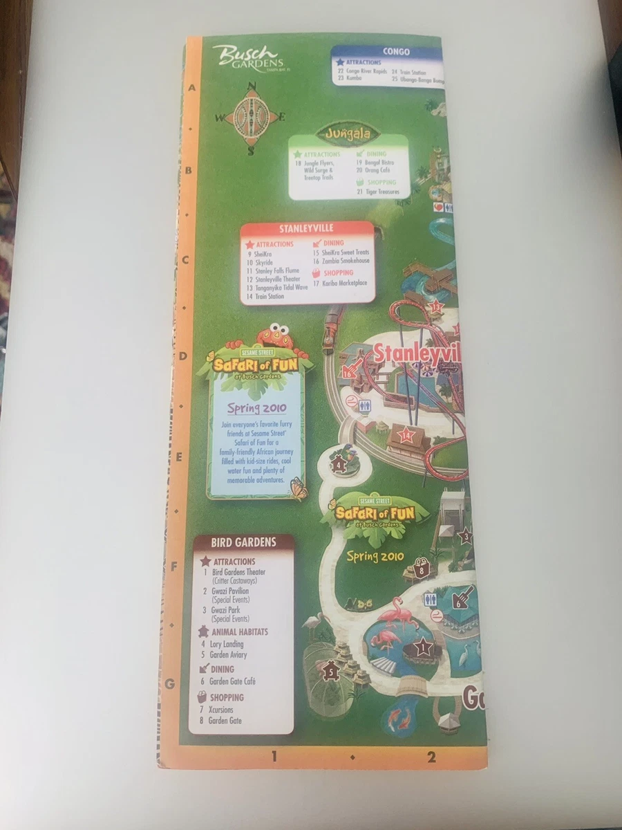 Busch Gardens Orlando Park Map | Fasci Garden