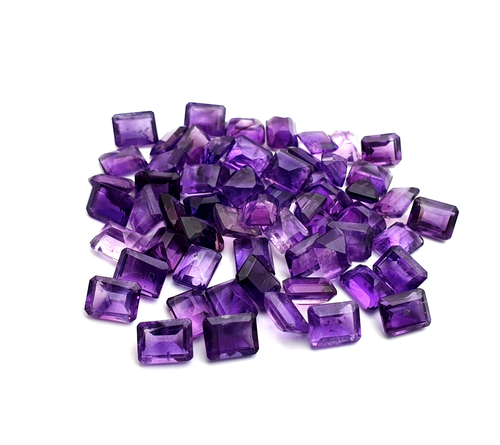 Natural Amethyst Octagon Cut Loose Gemstone Lot 45 Pcs 7x9 MM 100 CT | eBay
