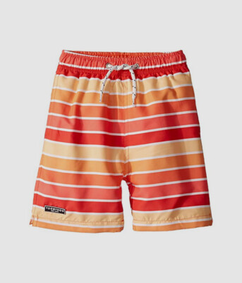 $120 Toobydoo Kid's Boy's Red Swimwear Swimming Swim Trunks Board ...