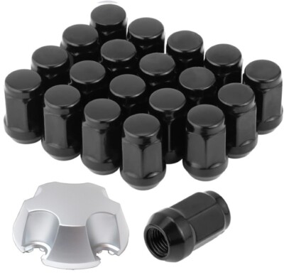 SILVER HOLDEN INTERCEPTOR CAPS & BLACK ACORN WHEEL NUTS VC VH VK VL ...
