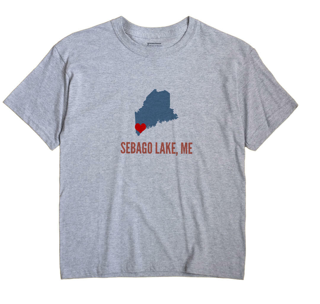Sebago Lake Maine ME T-Shirt HEART | eBay