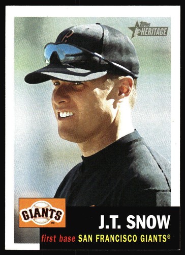 2002 Topps Heritage J.T. Snow #112 San Francisco Giants | eBay