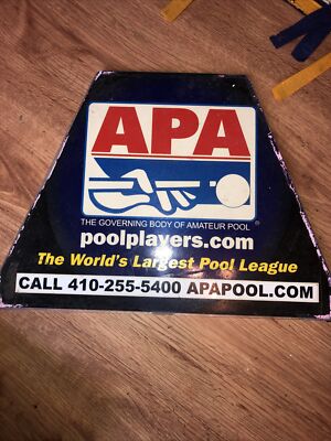 APA Sign American Pool Players Association | eBay