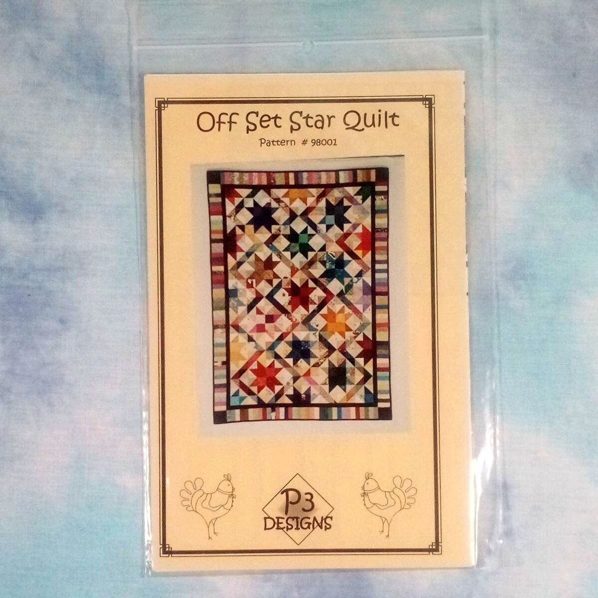 P3 Designs #98001 Off Set Star Quilt Pattern 60x84 | eBay