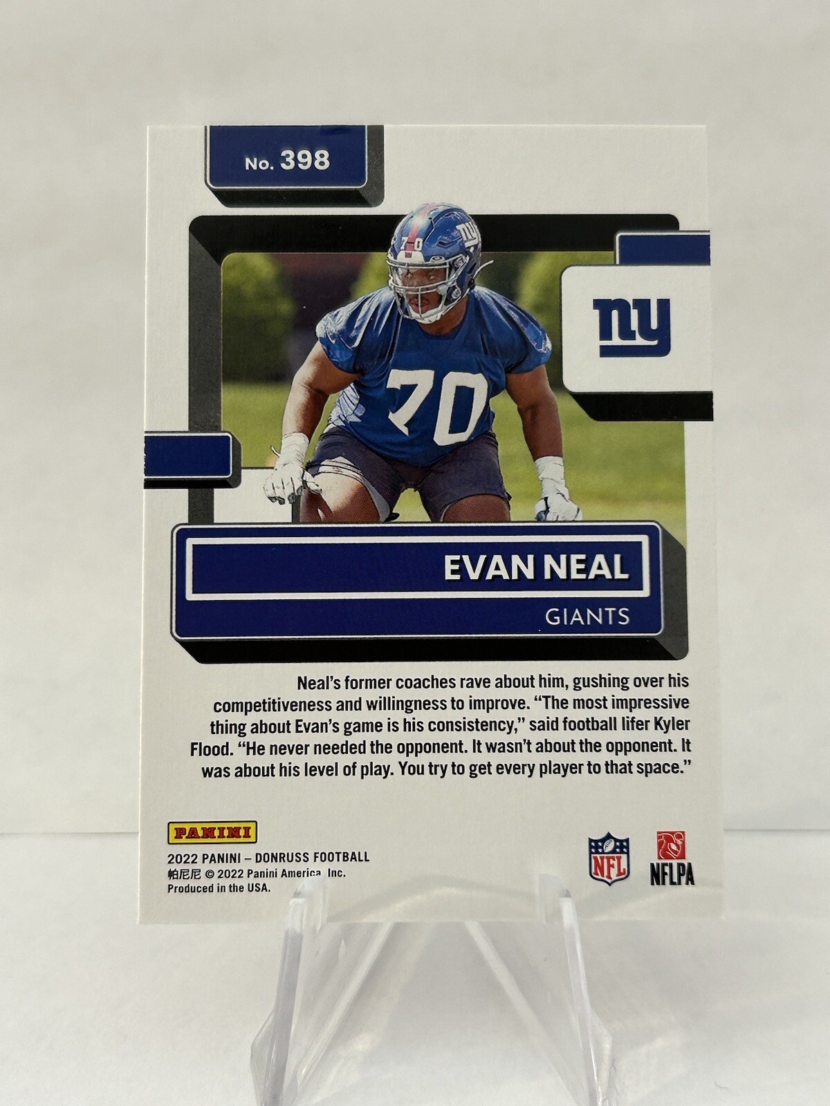 2022 Panini Donruss - Rated Rookie Press Proof Red #398 Evan Neal (RC ...