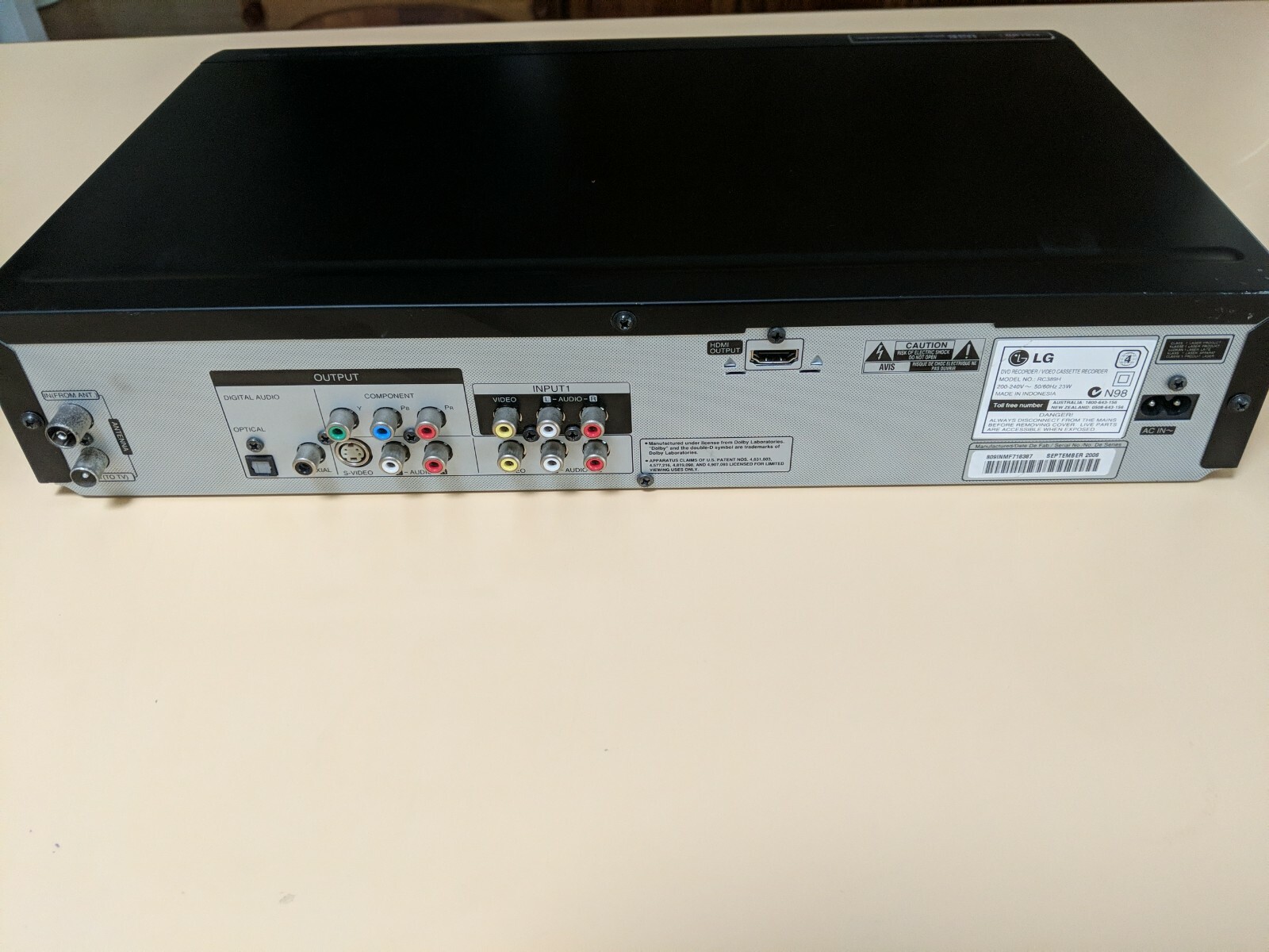 *SERVICED* LG RC389H DVD VCR VHS Combo, Copy Transfer Dub Video Tape To ...