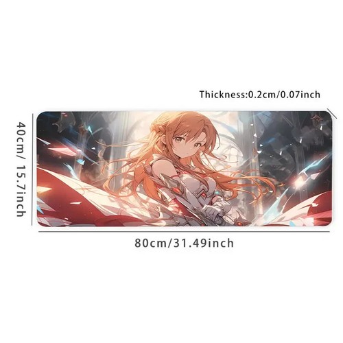 Sword Art Online SAO Anime Asuna Gaming Mouse Pad Mat 80x30 | eBay