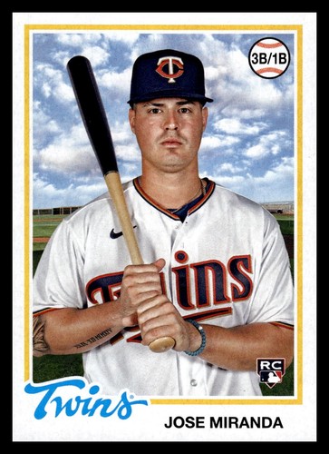2022 Topps Archives Rookie #142 Jose Miranda Minnesota Twins Baseball ...