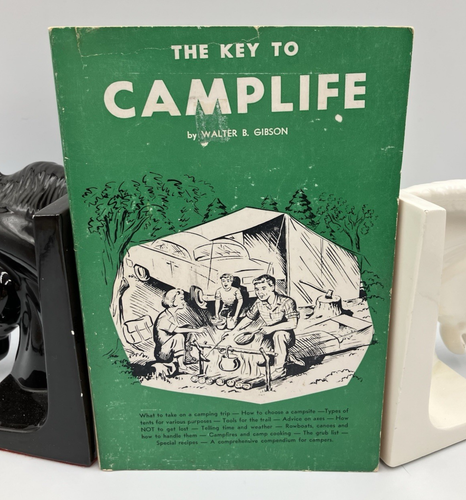 Vintage Camping Guide The Key to Camplife 1958 Illustrated Survival Gibson | eBay