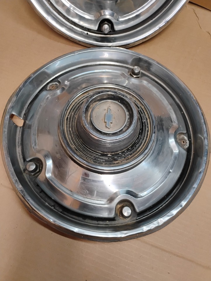 1969-1975 Chevy C10 1/2 Ton Truck Factory Deluxe Full Wheel Covers ...