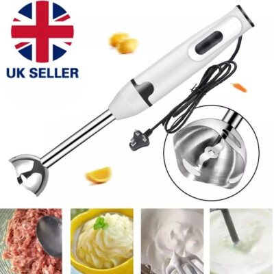 400W Hand Blender Electric Stick Blender Curry Puree Food Mixer ...