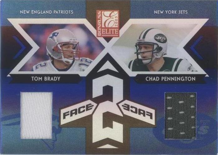 2005 Donruss Elite - Face 2 Face Tom Brady, Chad Pennington #FF-4 ...