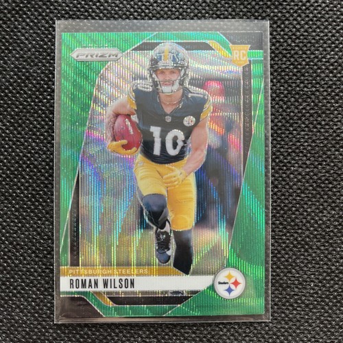 Roman Wilson Green Wave Rookie 2024 Panini Prizm Pittsburgh Steelers ...