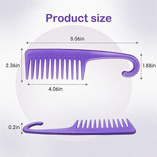 Wide Tooth Comb Detangling Hair Brush, Premium Care Handgrip Comb ...