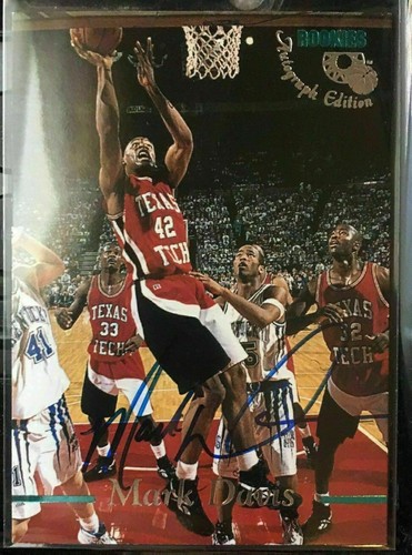 Mark Davis Texas Tech Basketball Autograph Classic Rookie Card 1995 Bob ...