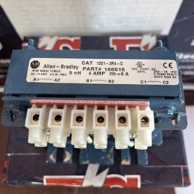 Allen Bradley Three Phase Line Reactor 1321-3R4-C 4 Amp 600 Volt | eBay