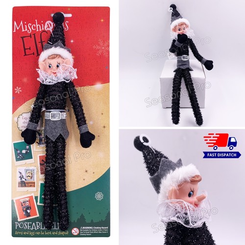 Christmas Elf Boy Girl Bendable Plush Toy Bend & Pose Naughty Elves ...