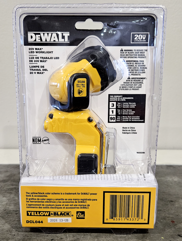 NEW DeWALT DCL044 20V MAX LED Pivoting Worklight - Tool Only | eBay