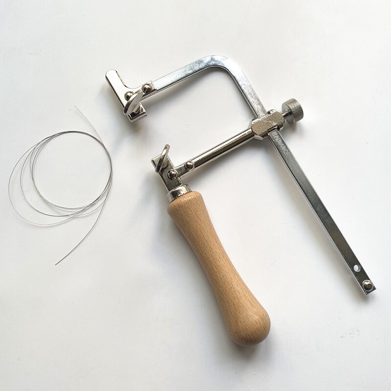 Mini U-shaped Saw Jewelry DIY Tool Jewelers Saw Bow Saw Frame W/ 12 ...
