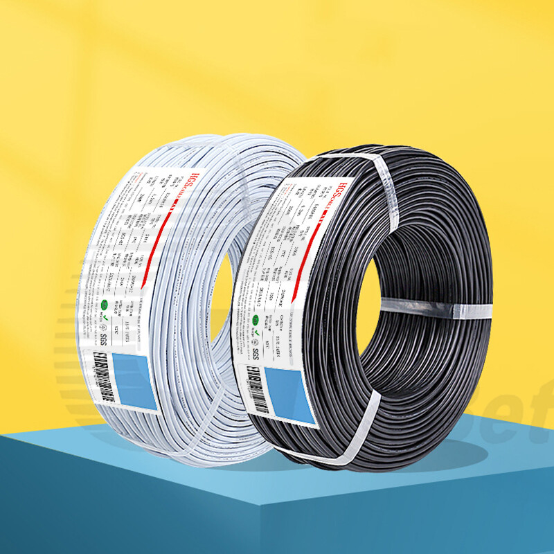 2/3/4-Core Round Black Flex Cable 20/22/24/26 AWG PVC Extension Wire ...