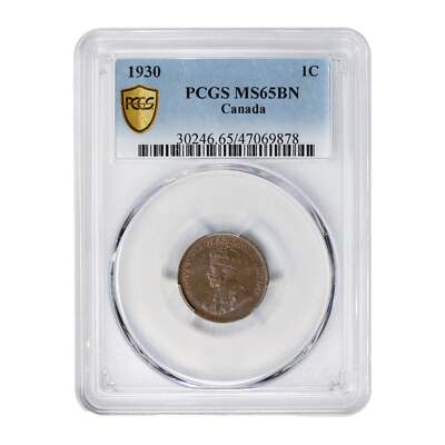 Canada 1930 1 Small Cent Coin - PCGS MS-65 Brown | eBay