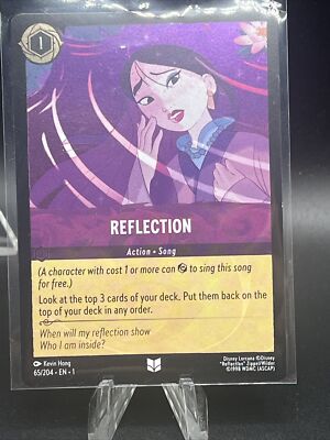 Disney Lorcana The First Chapter: "Reflection" 65/204 **Foil** | eBay
