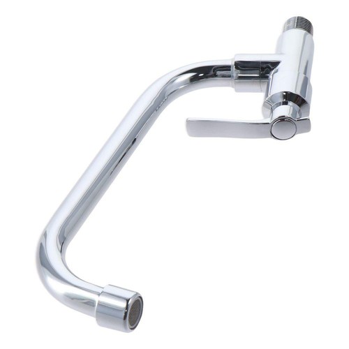 Copper Single Tap Faucet Silver Water Outlet Tap Pipe Faucets Home ...