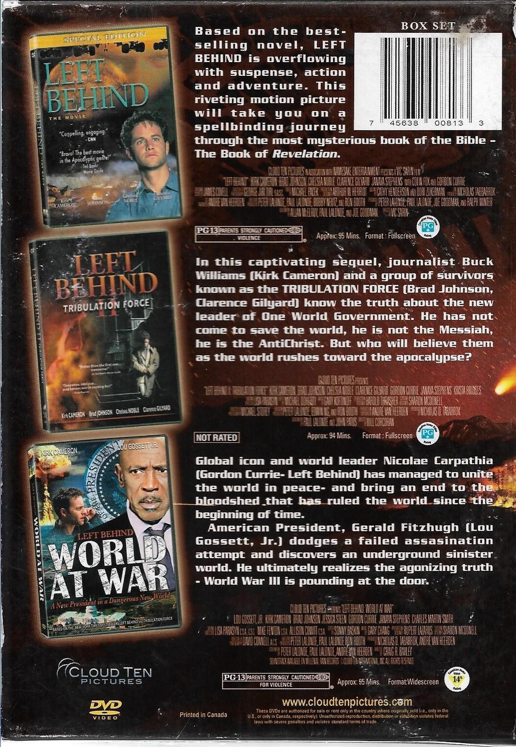 Left Behind DVD Boxset The Movie Tribulation Force/World At War Kirk ...