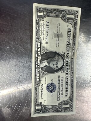 1957 Silver Certificate Blue Seal Dollar Bill | eBay