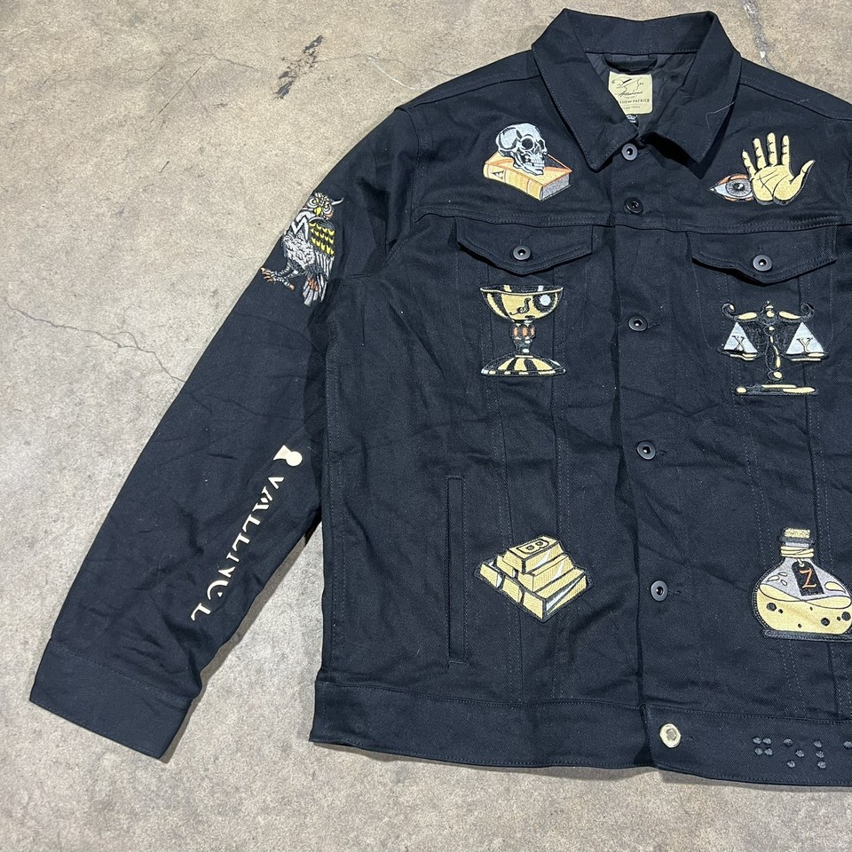 Matthew Patrick (Mat Pat) Game Theory Black Denim Trucker Jacket ...