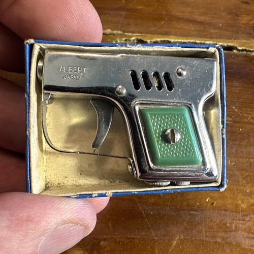 VINTAGE GUN PISTOL CIGARETTE LIGHTER Albert Japan - New In Box | eBay