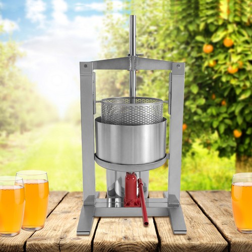 Fruit Press Crusher Grinder Apple Juice Wine Cider & Hydraulic Jack ...