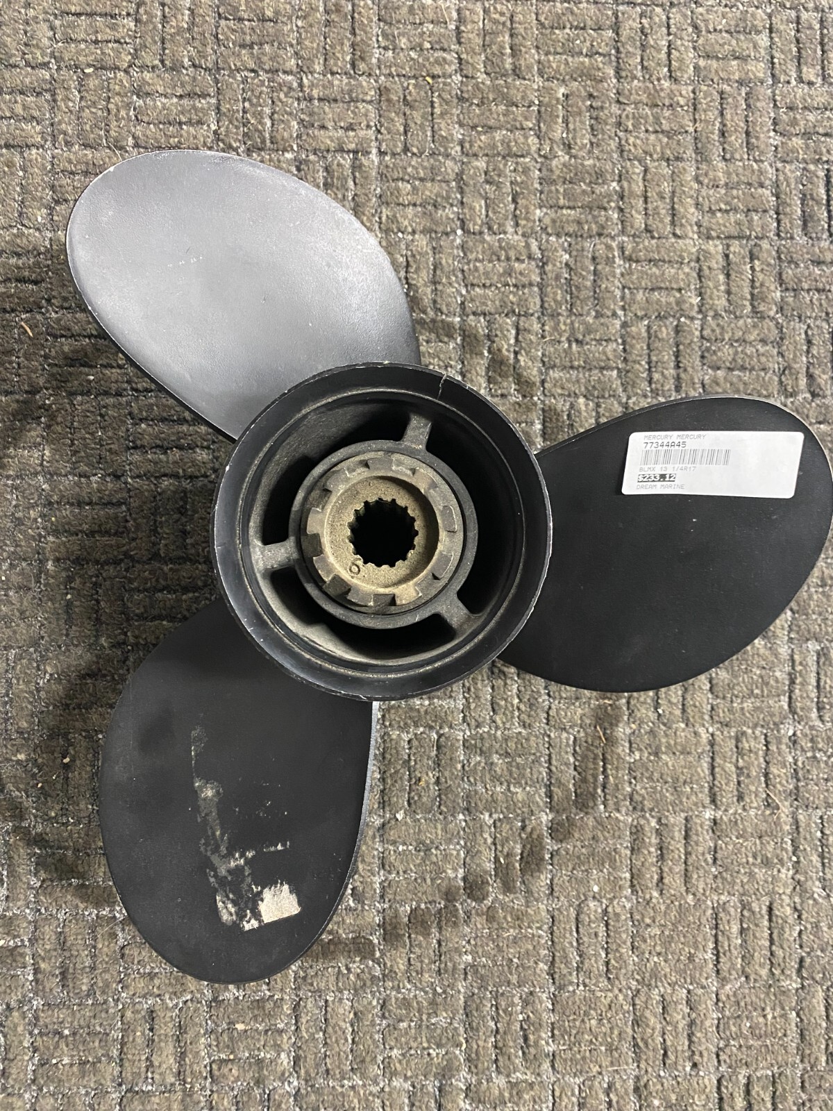 Mercury Quicksilver Aluminum OUTBOARD Propeller 48-77344 A40 17p for ...