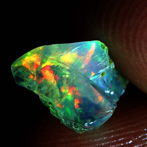 Natural Ultra Fire Ethiopian, Opal Rough, Crystals, Cts. Loose Gemstone ...