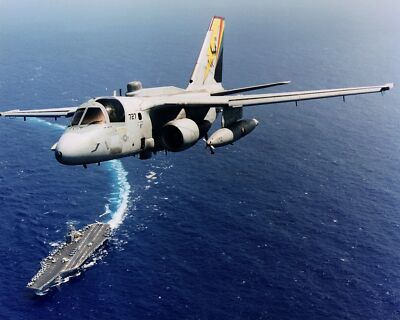 1998 LOCKHEED ES-3A CAG Bird VQ-5 over CVN-72 Photo (185-F) | eBay