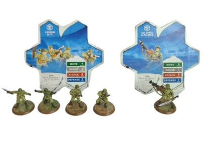 Heroscape Airborne Elite & Sgt. Drake Alexander With Cards Rise of the ...
