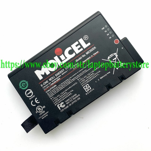Molicel ME202C Patient Monitor battery for Philips VS2 VS3 VS4 VS3 VM4 ...