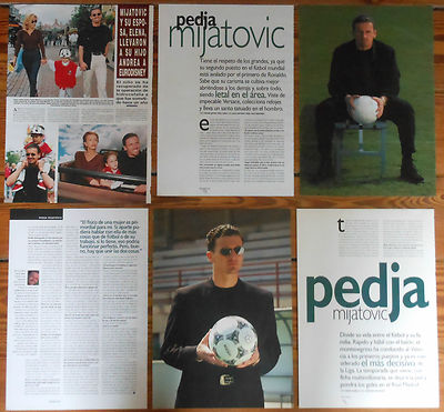 Pedja Mijatovic Clippings Photos Real Madrid Valencia Football Magazine ...